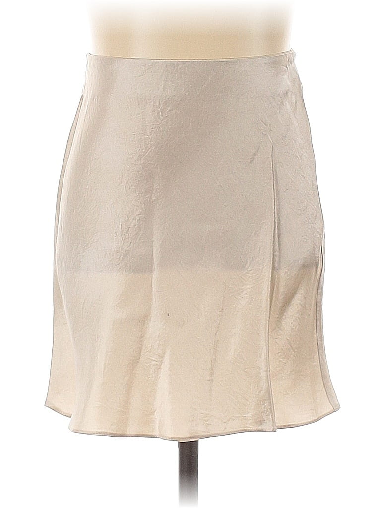 Babaton 100% Acetate Metallic Ivory Tan Formal Skirt Size 00 - 67% off ...