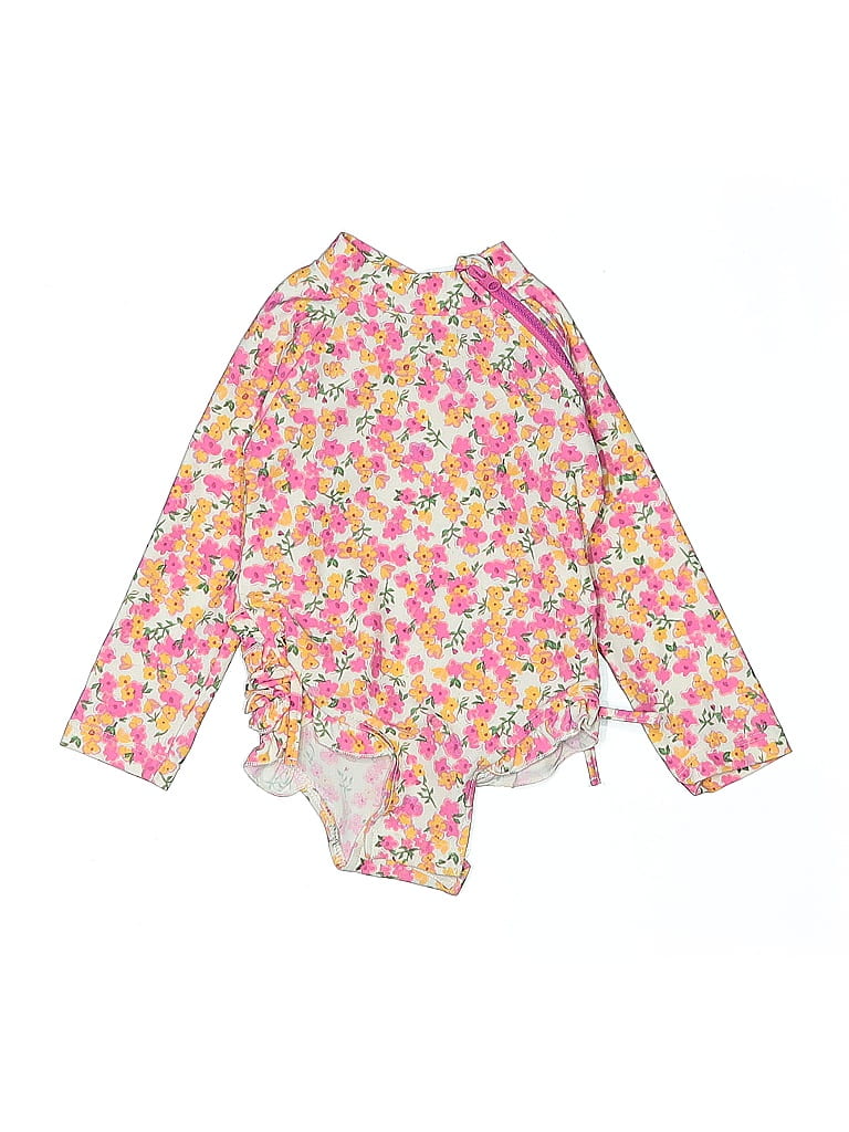Jessica Simpson Floral Pink Rash Guard 12-18 MO / 18 MO - 18% off | ThredUp