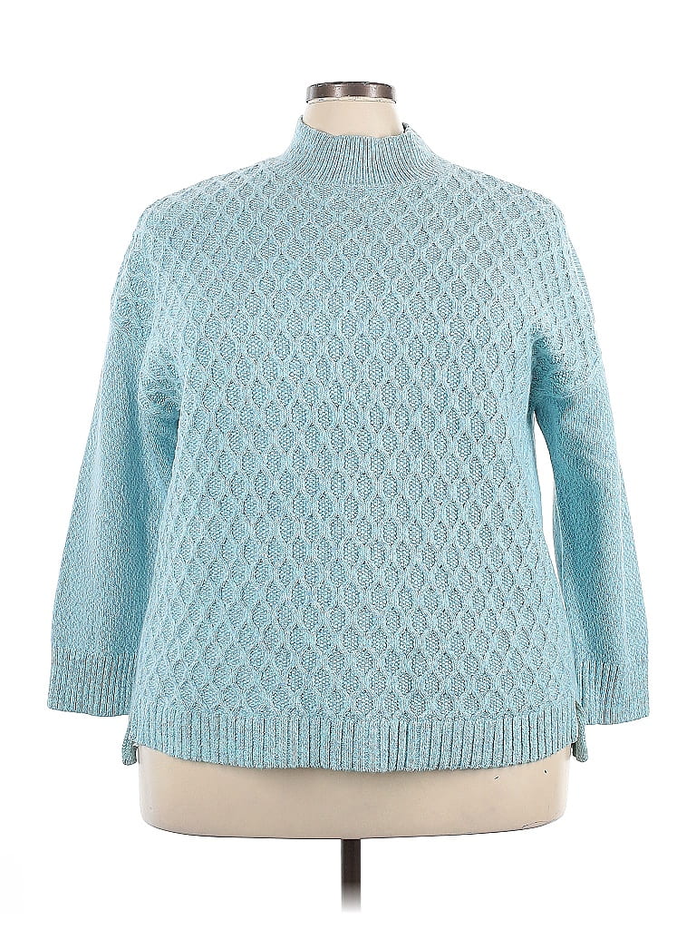 Talbots Blue Turtleneck Sweater Size 3X - 75% off | ThredUp