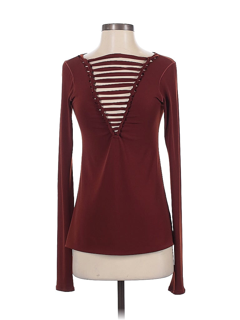 Eva Varro Burgundy Long Sleeve Top Size S - 72% off | ThredUp