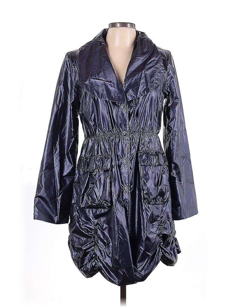 Blue Pearl 100% Polyester Blue Purple Raincoat Size L - 73% off | ThredUp