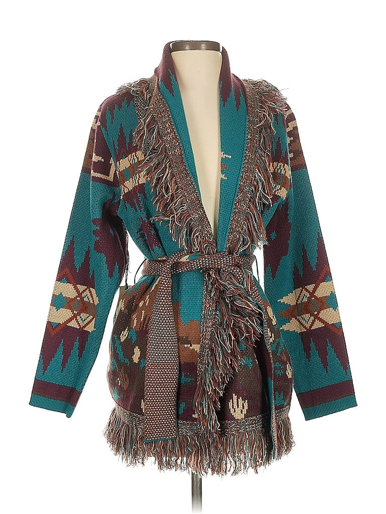 Idyllwind Fueled by Miranda Lambert 100% Acrylic Teal Cardigan Size XS ...