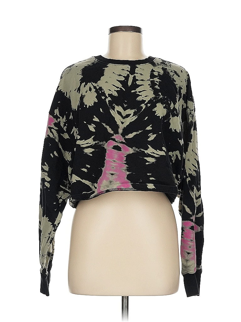 Noli Tie-dye Black Pullover Sweater Size M - 67% off | ThredUp