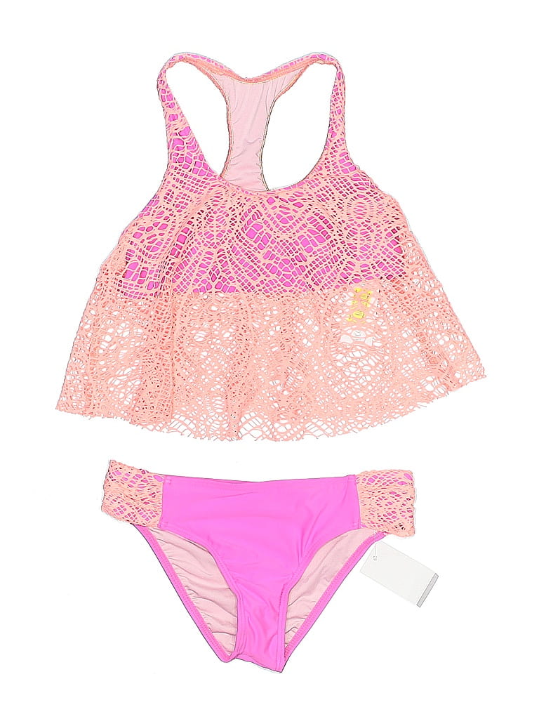 Assorted Brands Pink Two Piece Swimsuit Size 10 - 54% off | ThredUp