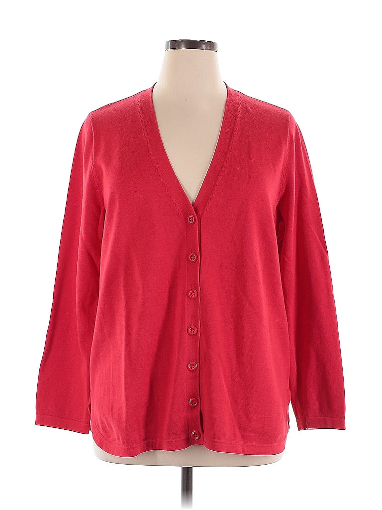 Talbots Red Cardigan Size XL - 72% off | ThredUp