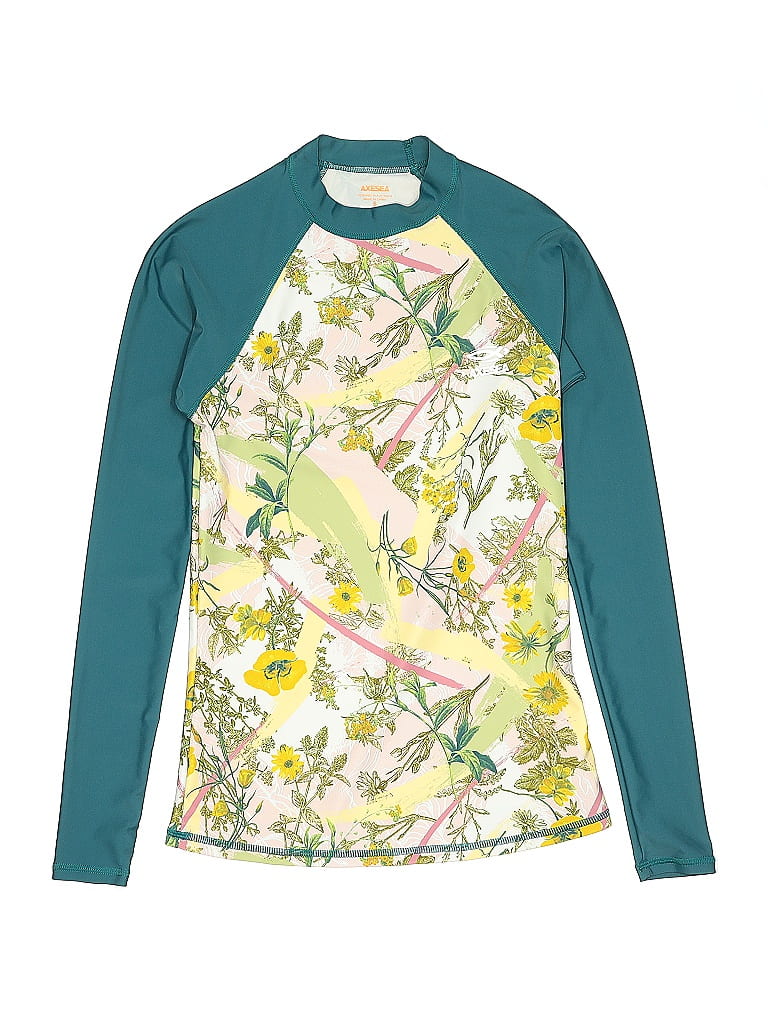Axesea Green Rash Guard Size S - 62% off | ThredUp