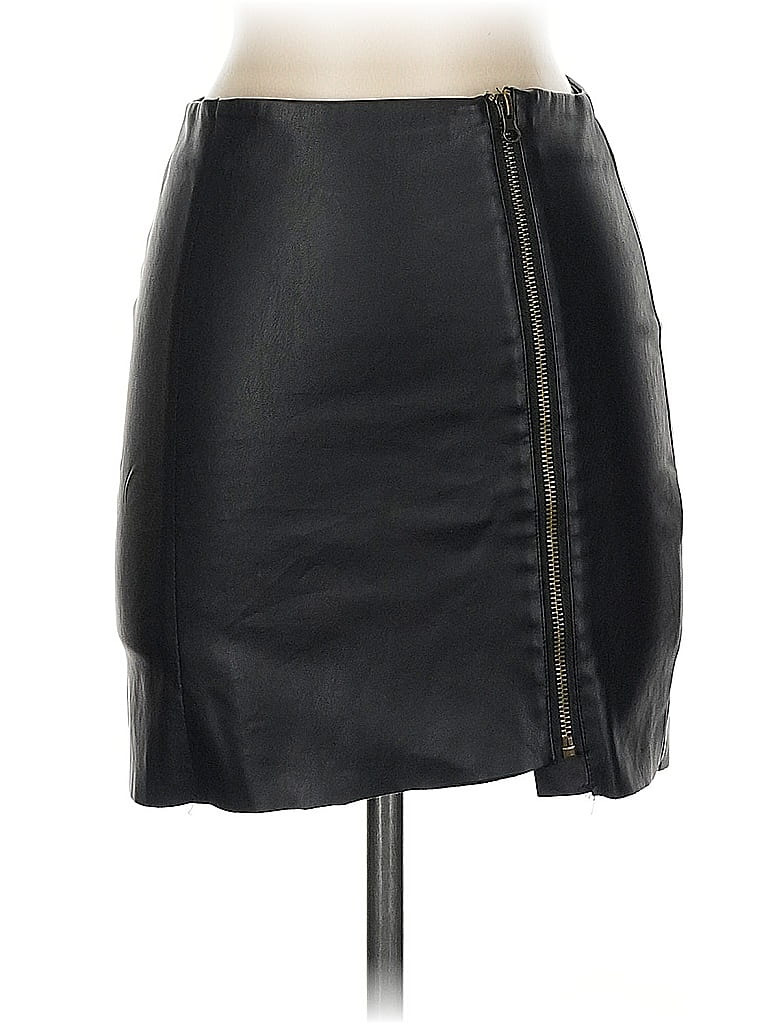 Junk Food 100% Polyurethane Black Faux Leather Skirt Size 3 - 60% off ...