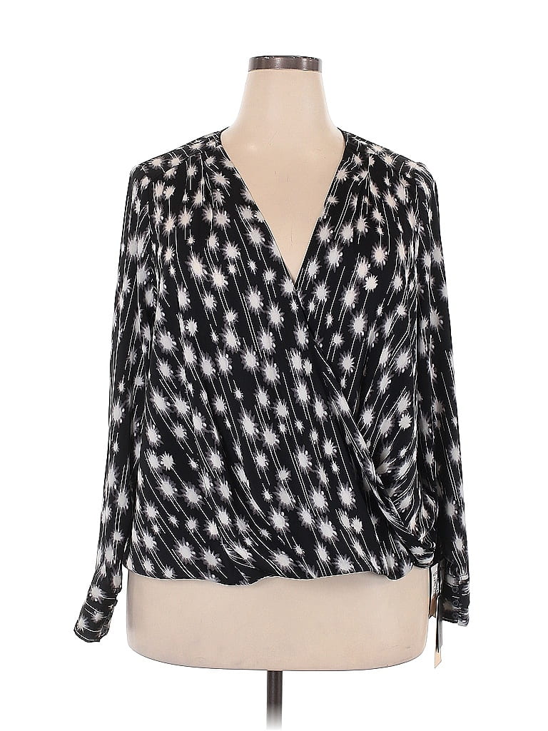 Halogen Black Long Sleeve Blouse Size 2X - 69% off | ThredUp