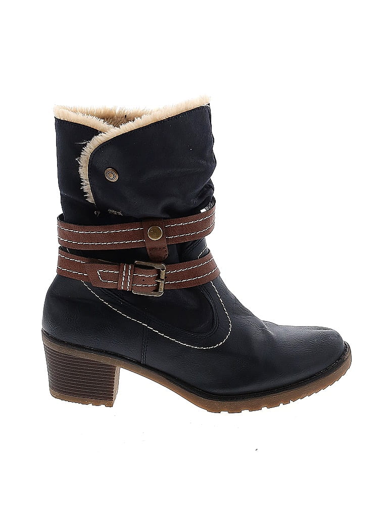 Spring Step Black Blue Ankle Boots Size EU 39 - 60% off | ThredUp
