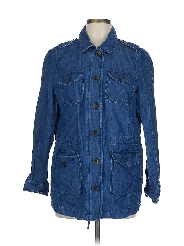 Talbots Blue Denim Jacket Size L - 71% off | ThredUp