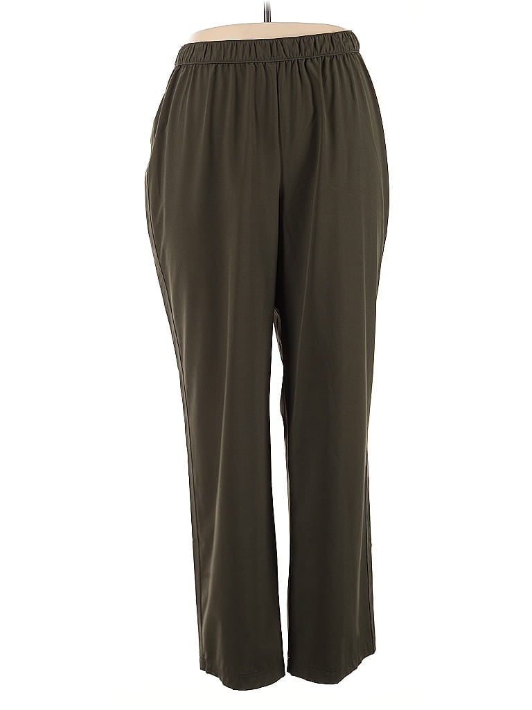 Zenergy by Chico's Solid Green Casual Pants Size XL - 72% off | ThredUp
