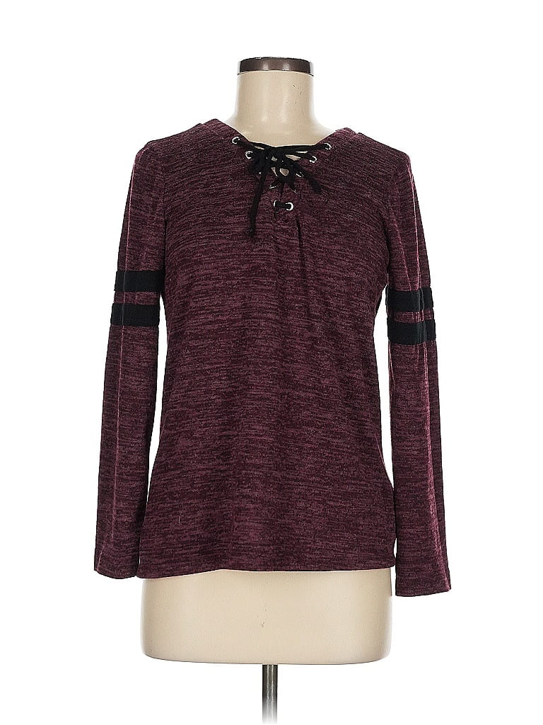 Always Indigo Burgundy Pullover Sweater Size M - 66% off | ThredUp