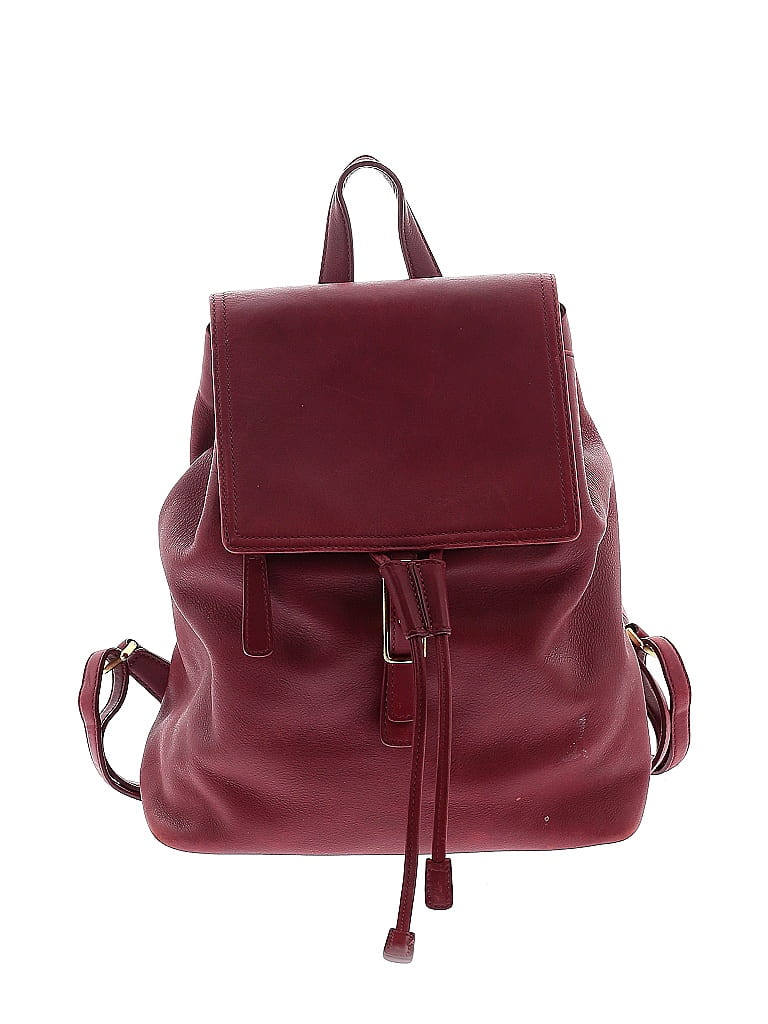 Coach Burgundy Red Leather Backpack One size - 63% off | ThredUp