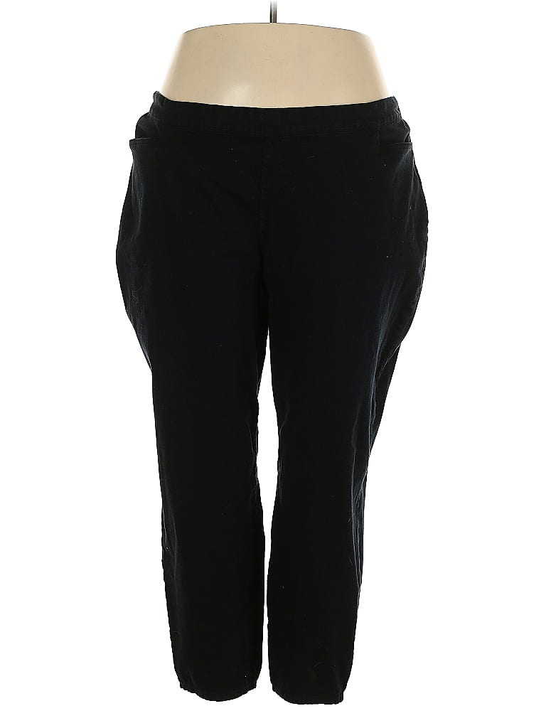 Catherines Solid Black Casual Pants Size 3X - 62% off | ThredUp