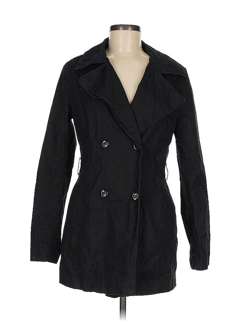 Express Outlet Black Trenchcoat Size M - 58% off | ThredUp