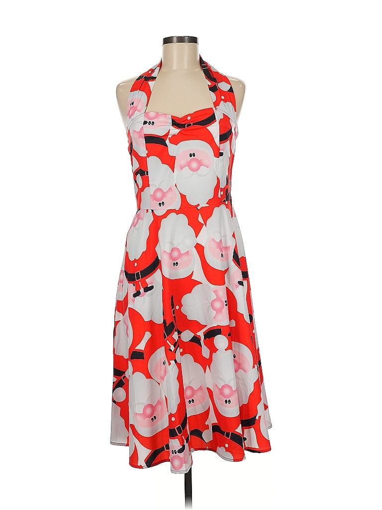 Sucrefas Print Red Cocktail Dress Size M - 67% off | ThredUp