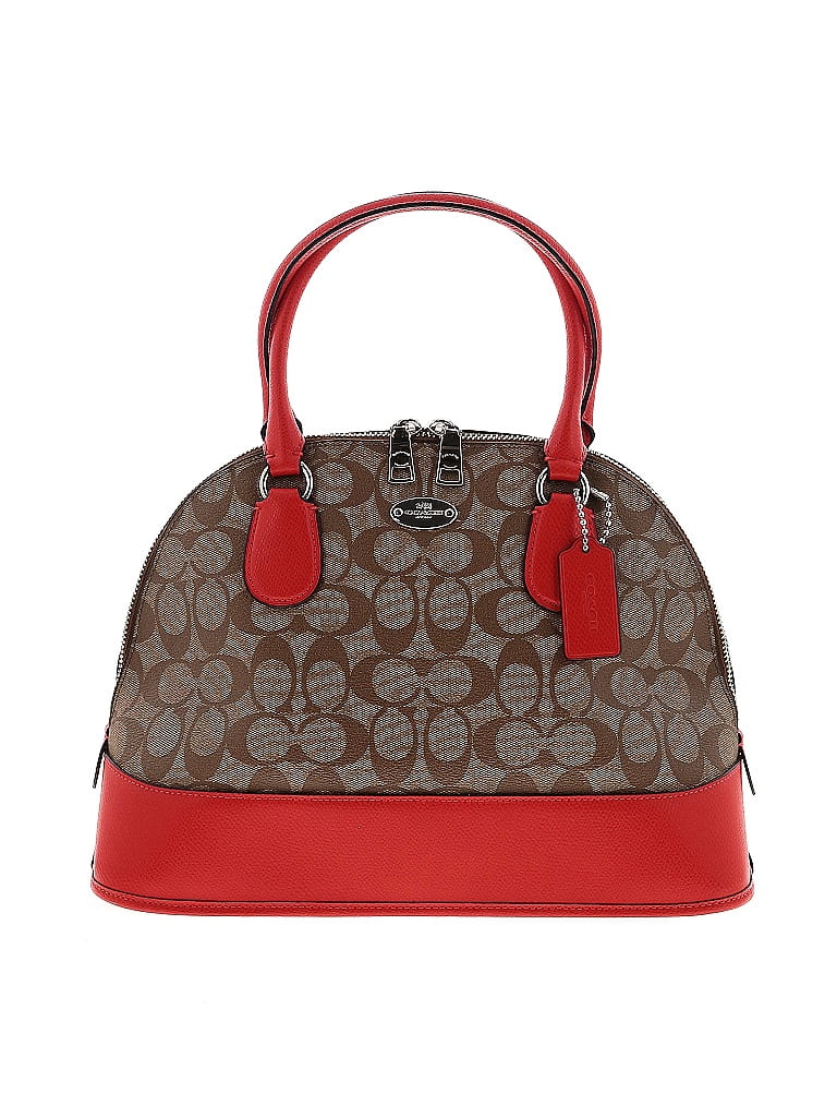 Coach Red Tan Satchel One size - 58% off | ThredUp
