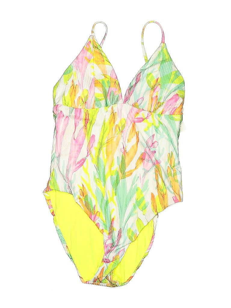 Becca Tie-dye Yellow One Piece Swimsuit Size M - 59% off | ThredUp