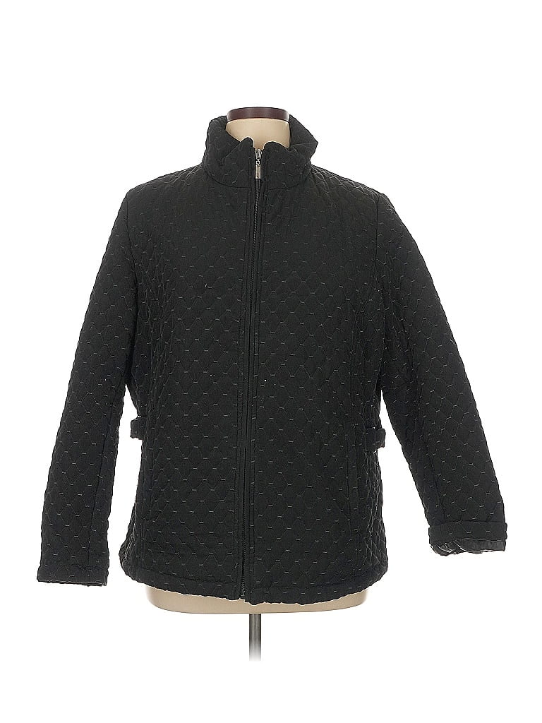 Giacca 100% Polyester Argyle Black Jacket Size 1X - 78% off | ThredUp