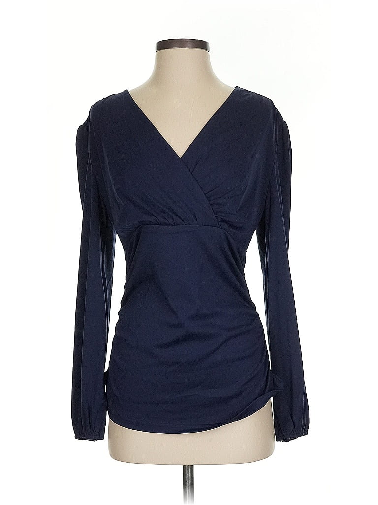 Grace Karin Blue Long Sleeve Blouse Size 1 - 71% off | ThredUp