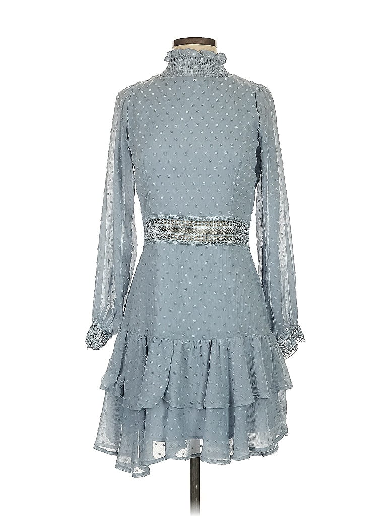 showpo 100% Polyester Blue Cocktail Dress Size 4 - 62% off | ThredUp
