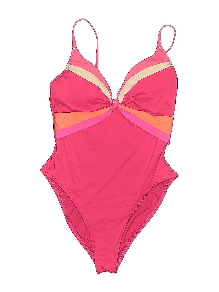 Robin Piccone Color Block Pink One Piece Swimsuit Size 12 - 72% off ...