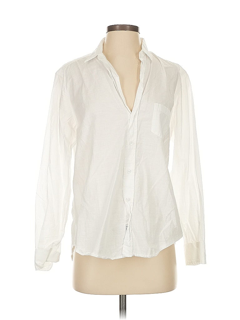 Frank & Eileen 100% Cotton Ivory Long Sleeve Button-Down Shirt Size S - 75% off | ThredUp