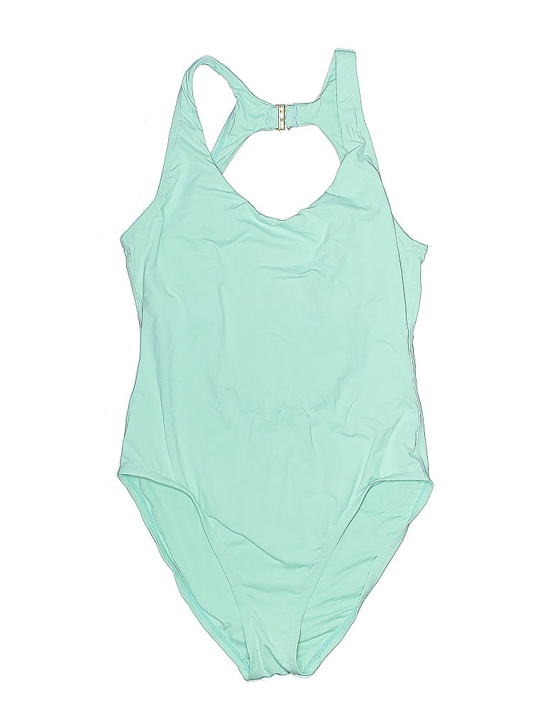 Andie Solid Green One Piece Swimsuit Size XL - 52% off | ThredUp