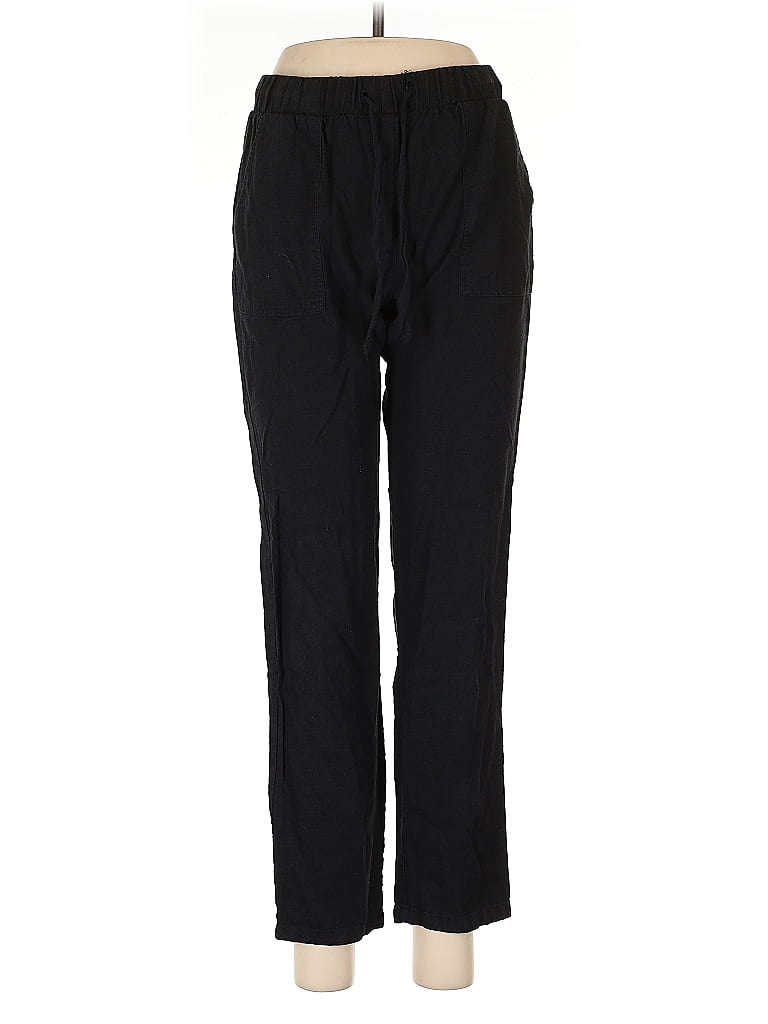Love Tree Solid Black Linen Pants Size M - 58% off | ThredUp