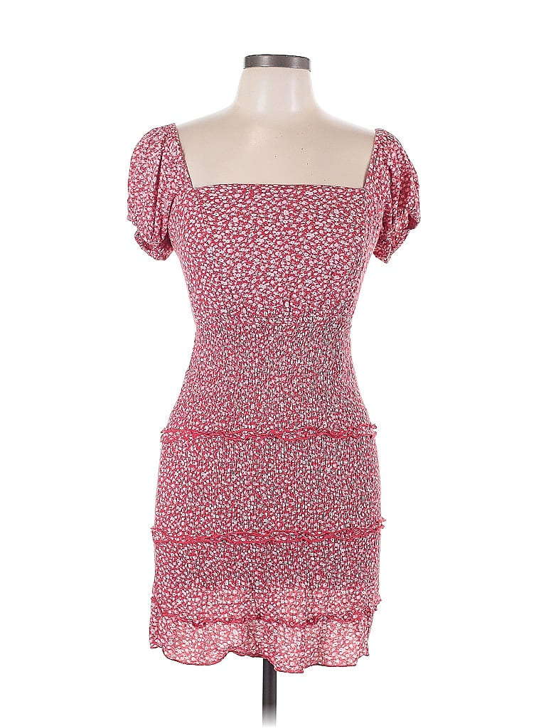 Sim & Sam 100% Rayon Red Cocktail Dress Size L - 60% off | ThredUp