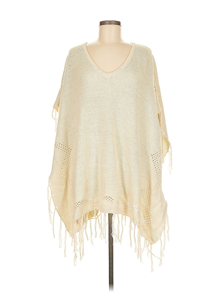 OC by OC Ivory Poncho Size M - 72% off | ThredUp