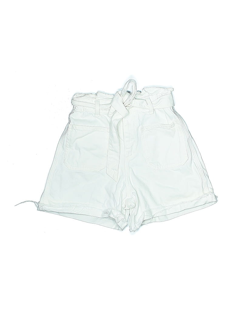 Zara 100% Cotton White Shorts Size 2 - 50% off | ThredUp
