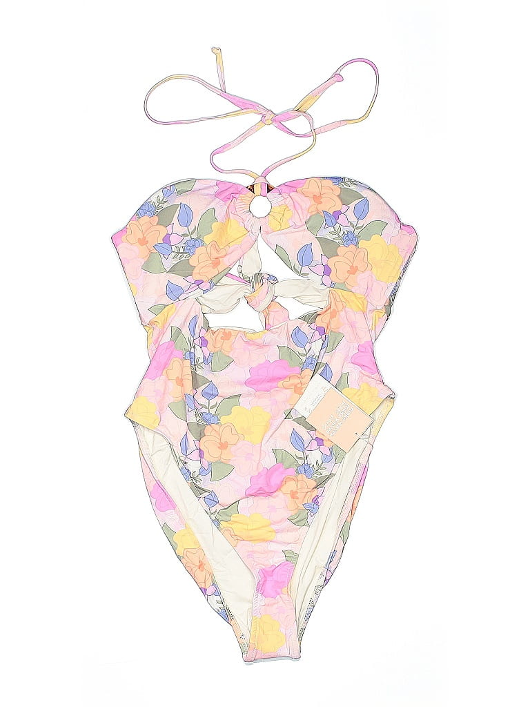 Dippin Daisy's Swimwear Floral Pink One Piece Swimsuit Size XL - 52% ...