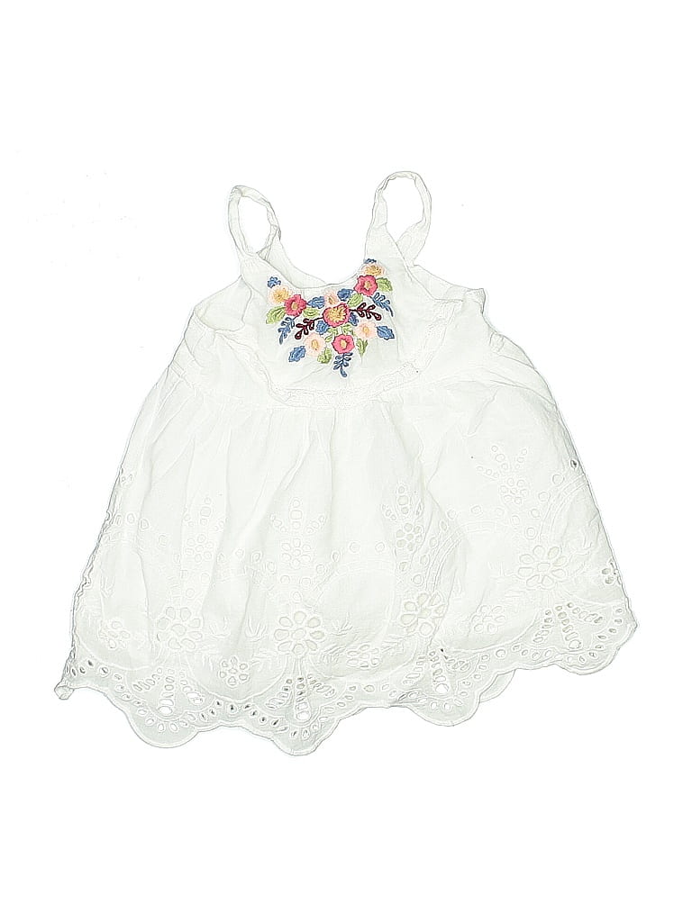 Mimi & Maggie 100% Cotton White Dress Size 6-9 mo - 70% off | ThredUp