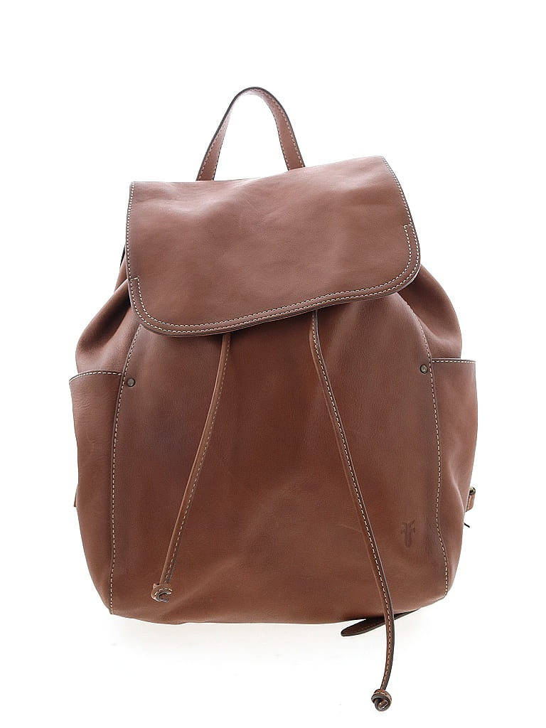FRYE 100% Leather Solid Brown Leather Backpack One size - 66% off | ThredUp