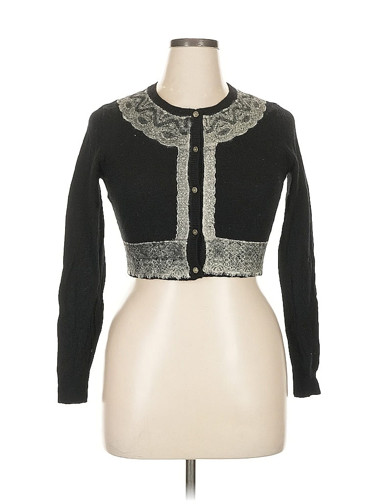 Charlie & Robin 100% Wool Black Wool Cardigan Size XL - 73% off | ThredUp