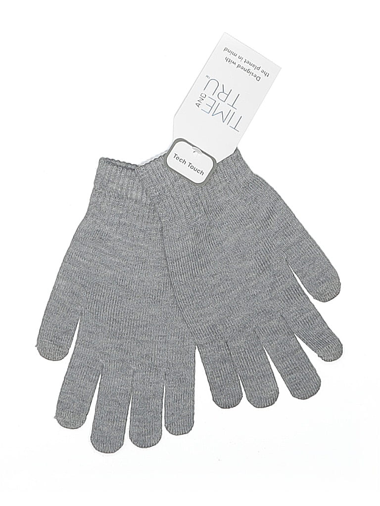 Time and Tru Gray Gloves Size M - 7% off | ThredUp