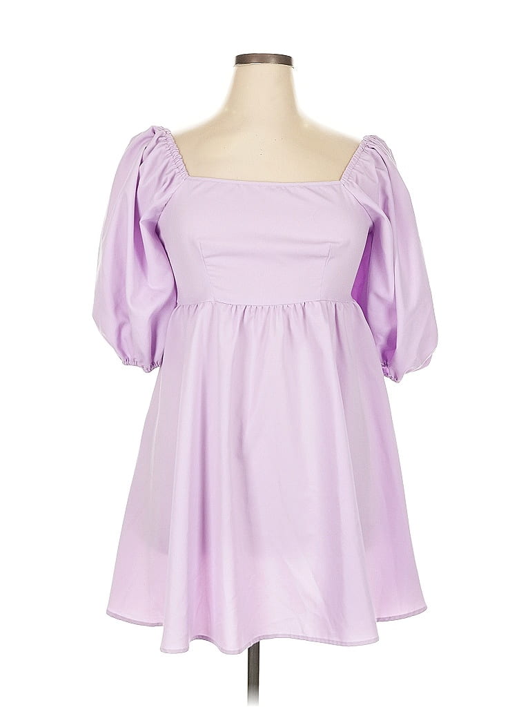 Shein 100% Polyester Purple Cocktail Dress Size L - 42% off | ThredUp
