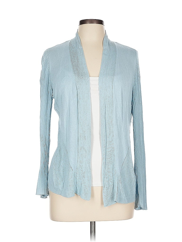 Cyrus 100% Rayon Blue Cardigan Size L - 65% off | ThredUp