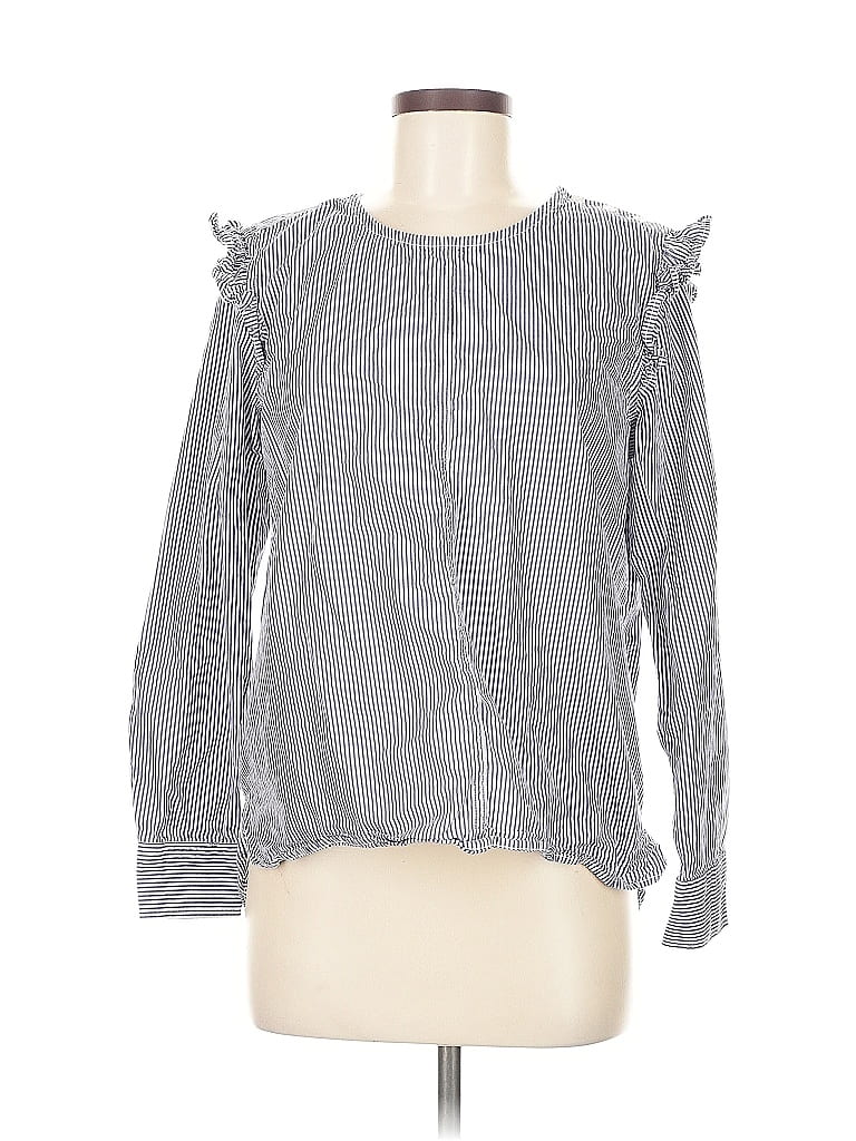 Free Assembly Gray Long Sleeve Blouse Size M - 56% off | ThredUp