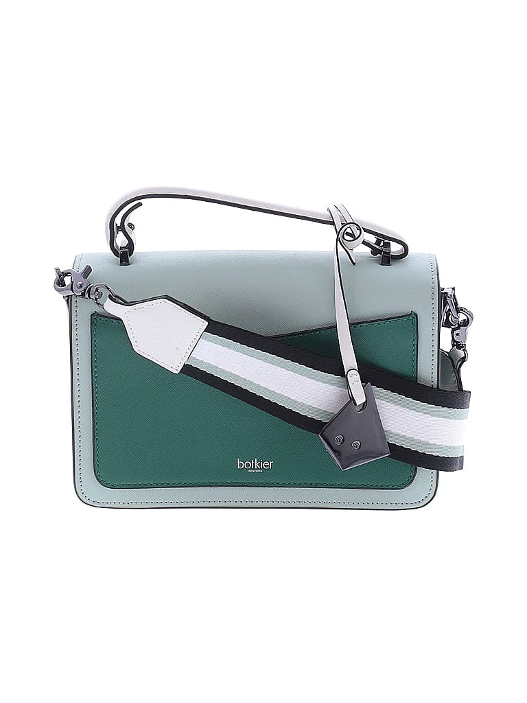 Botkier 100% Leather Color Block Green Leather Satchel One size - 74% ...