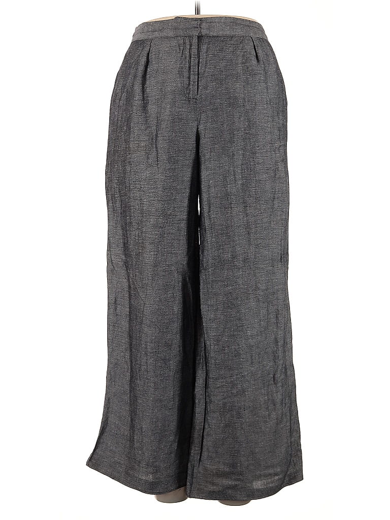 H By Halston Gray Linen Pants Size 14 - 32% off | ThredUp