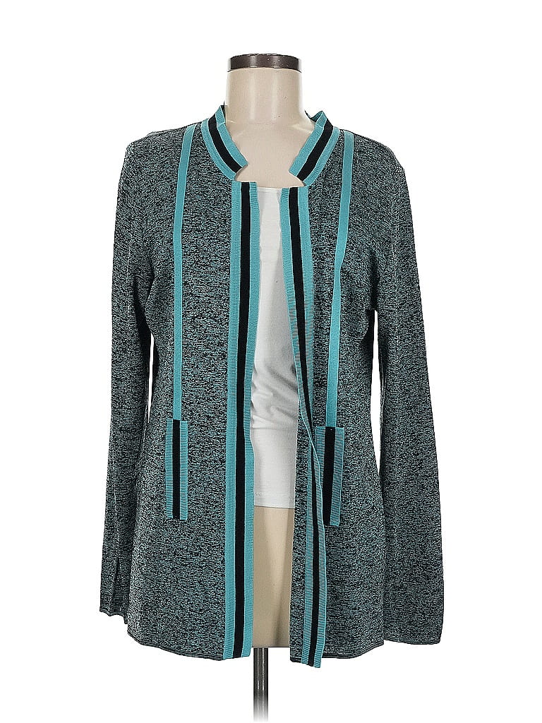 misook 100% Acrylic Teal Cardigan Size M - 81% off | ThredUp