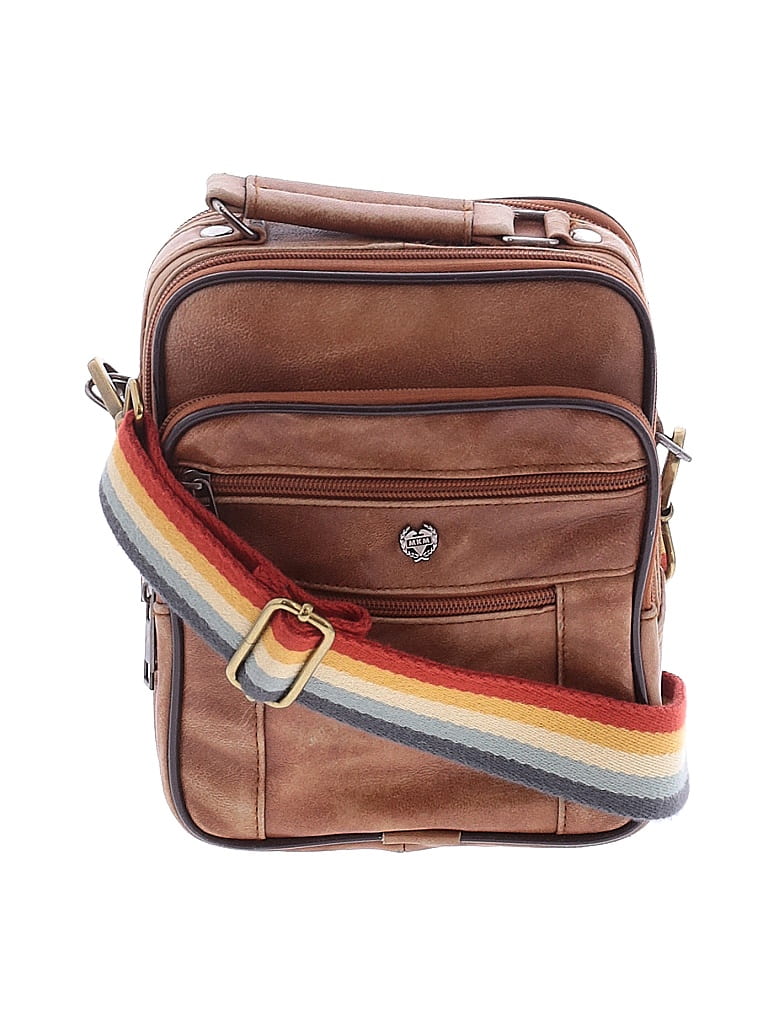 MKM Designs Brown Leather Crossbody Bag One size - 42% off | ThredUp