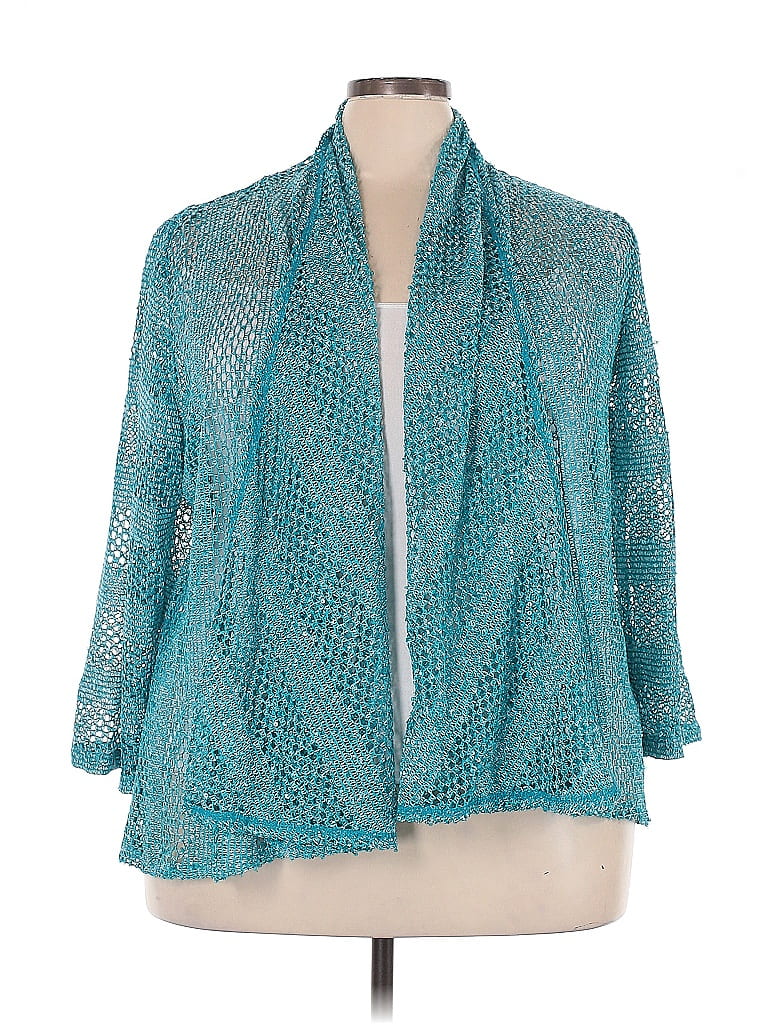Ruby Rd. Teal Cardigan Size 3X - 66% off | ThredUp