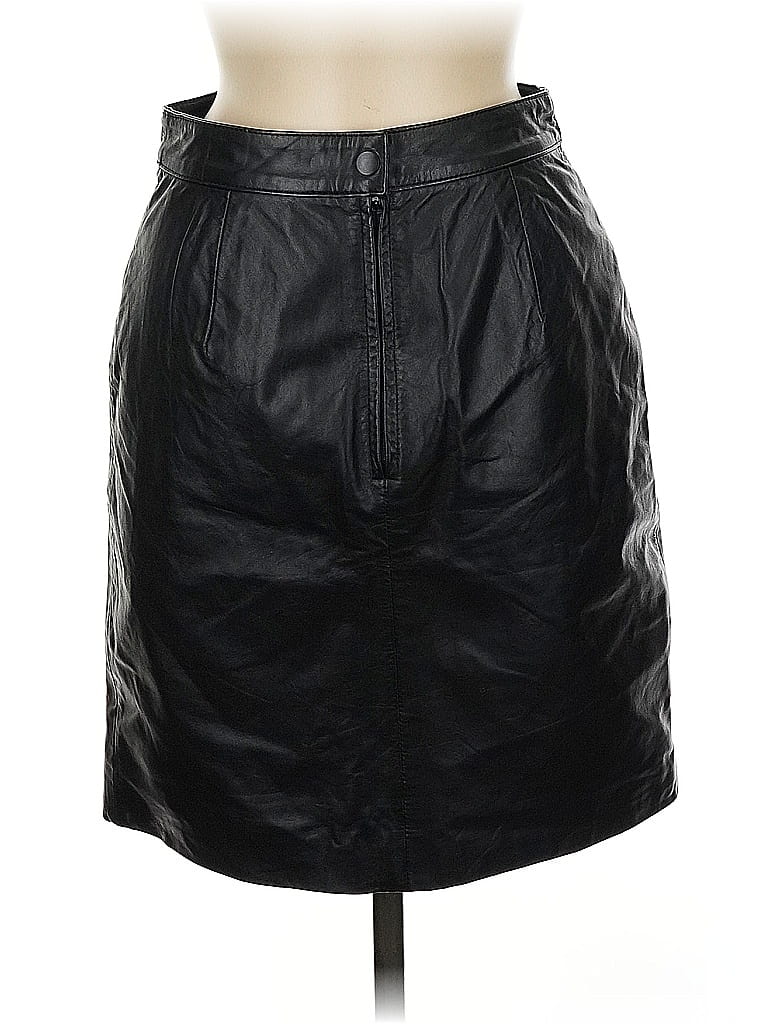 Byrnes & Baker 100% Leather Black Leather Skirt Size 8 - 44% off | ThredUp