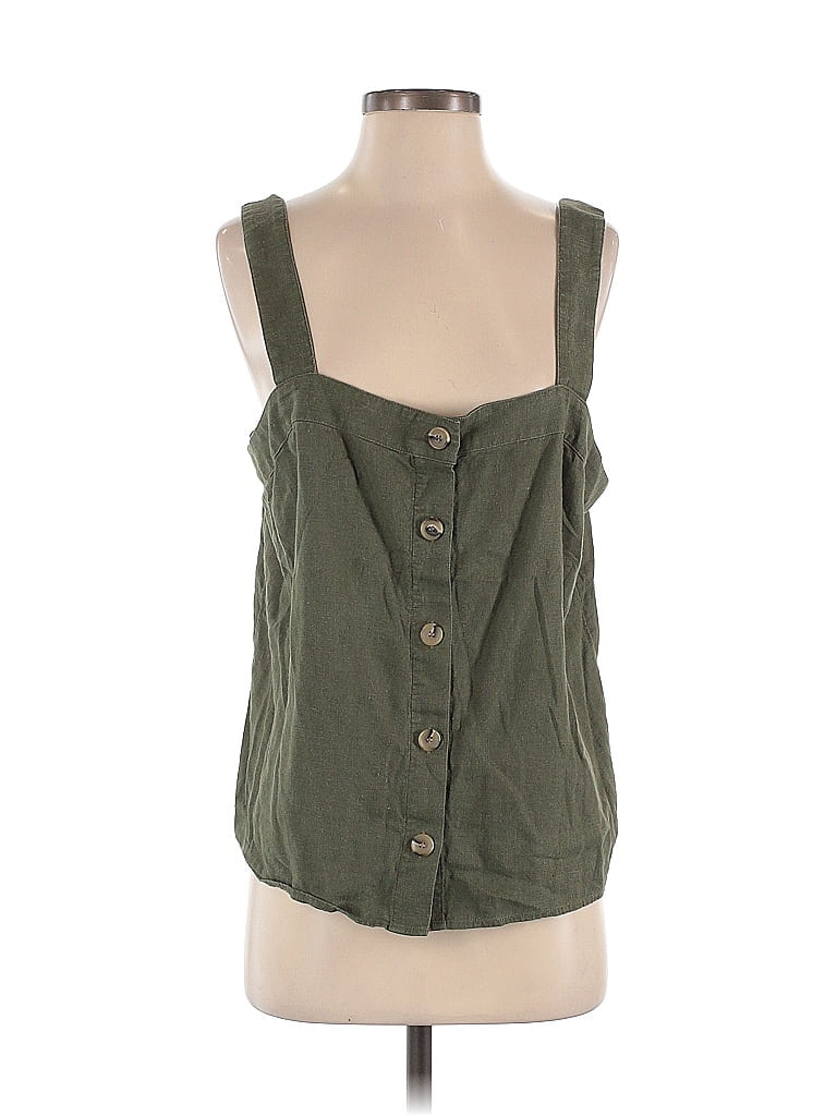 Cheet Green Sleeveless Blouse Size L - 77% off | ThredUp