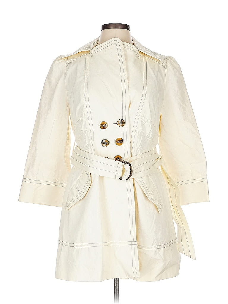 Elevenses 100% Cotton Ivory Jacket Size 10 - 20% off | ThredUp