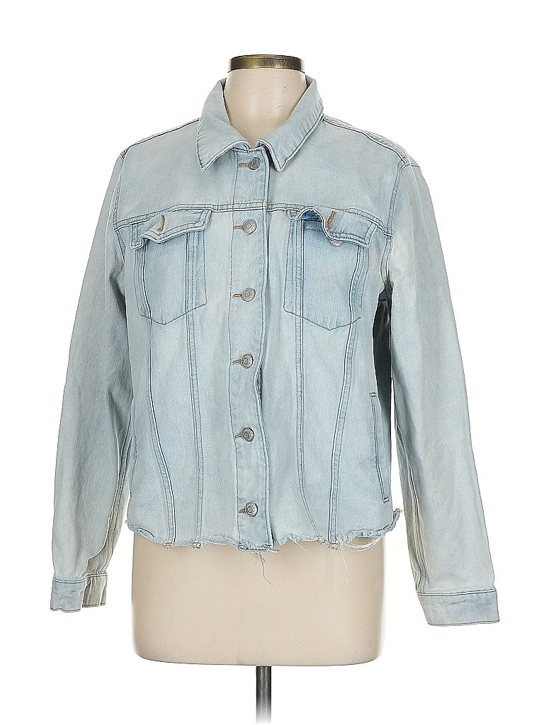Wild Fable Blue Denim Jacket Size L - 42% off | ThredUp