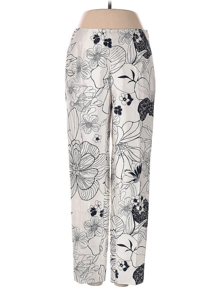 Raoul Print Ivory Silk Pants Size 4 - 84% off | ThredUp